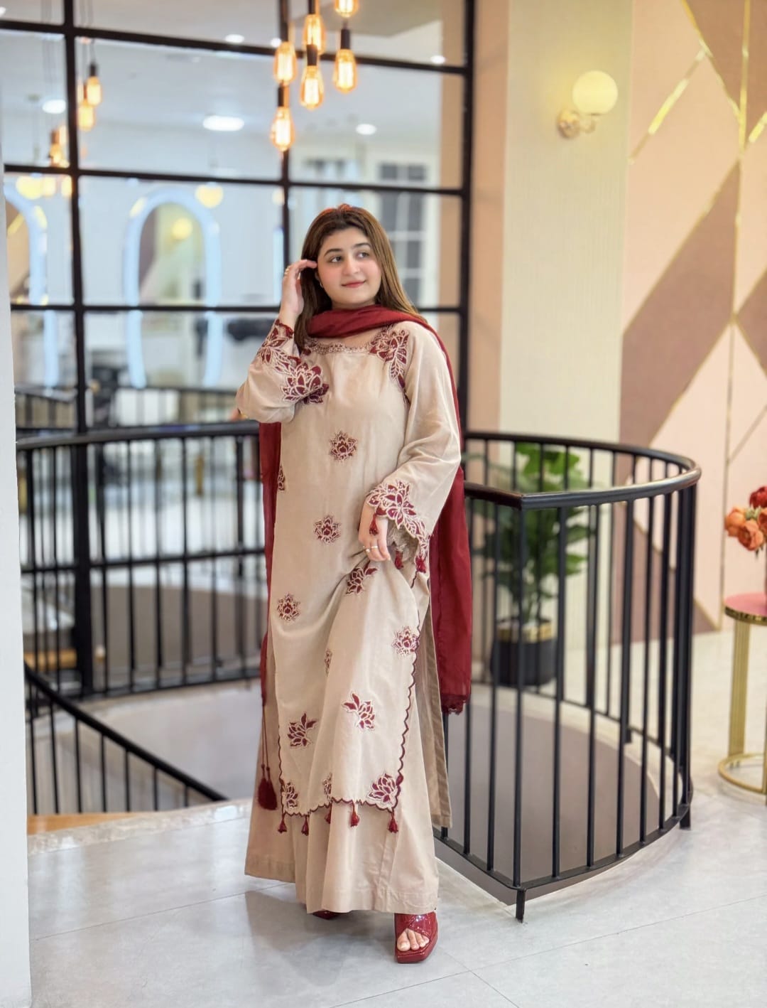 Maroon & Cream Collection 2026 – StyleByshe